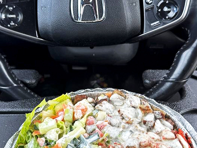 Car dining at its finest &ndash; turning your Honda into a five-star restaurant with this hearty salad that proves Legends isn't just about the chicken game.