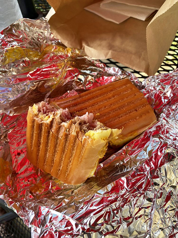 This Cuban sandwich isn't just pressed&mdash;it's been sweet-talked into delicious submission. The perfect marriage of ham, pork, and pickle in every bite.