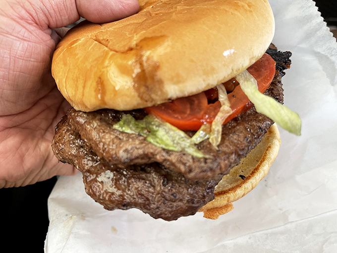 Not all heroes wear capes&mdash;some come with double meat patties and cheese. This burger doesn't just satisfy hunger; it conquers it.