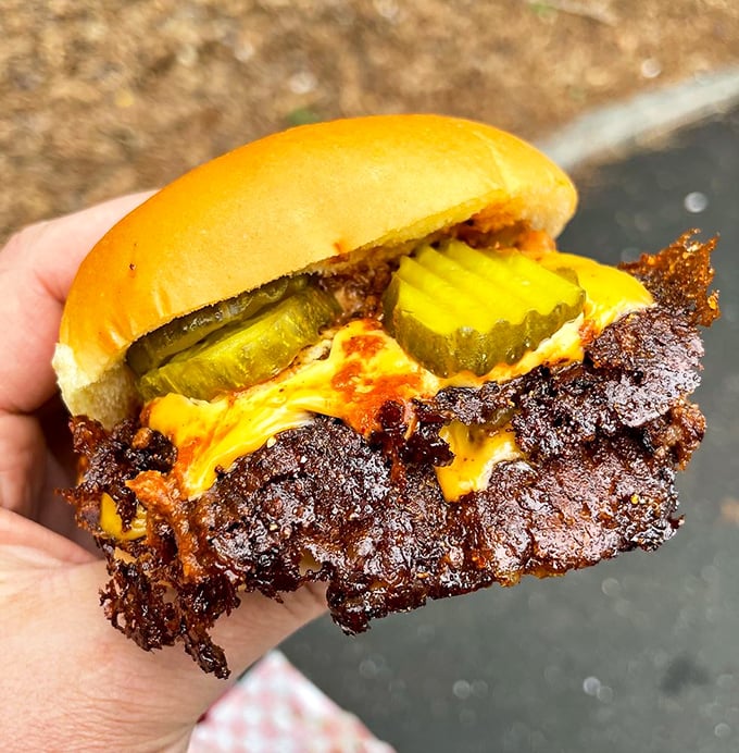 This isn't just a double cheeseburger&mdash;it's edible architecture with crispy-edged patties and melty cheese that makes your inner child high-five your adult self.