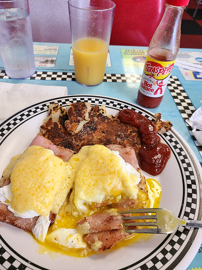 Eggs Benedict done right&mdash;where the yolk breaks like a sunrise and the hollandaise has just enough lemon to make you pause between bites.