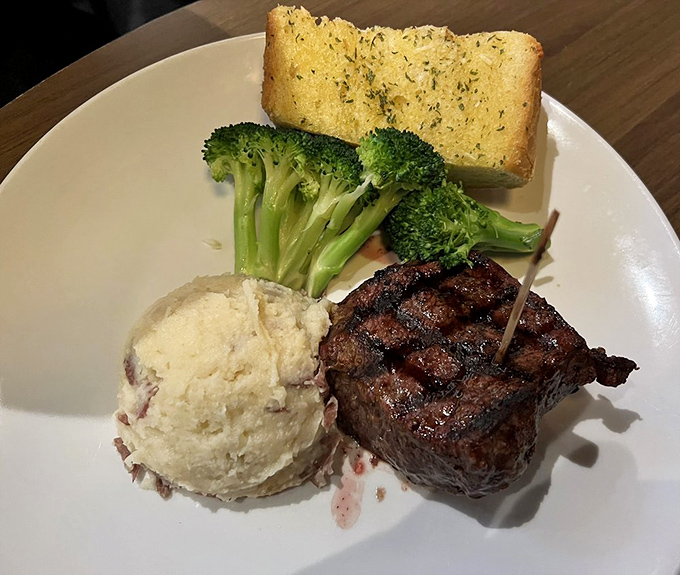 Filet mignon: the little black dress of steaks. Elegant, perfectly proportioned, and paired with sides that know their supporting role.