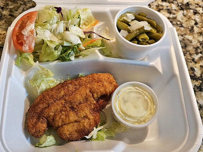 Crinkle-cut fries and that perfectly toasted bread? This isn't just lunch&mdash;it's edible nostalgia served on a no-nonsense white plate.