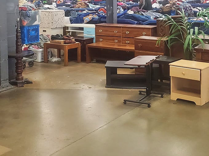 The furniture section offers solid wood treasures from various decades &ndash; that dresser probably witnessed the moon landing and is ready for its second act.