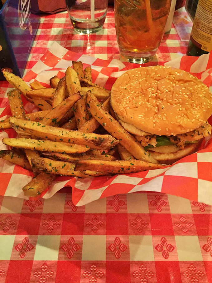 Fries so perfectly seasoned they deserve their own fan club. Paired with a sandwich that puts fast food to absolute shame.