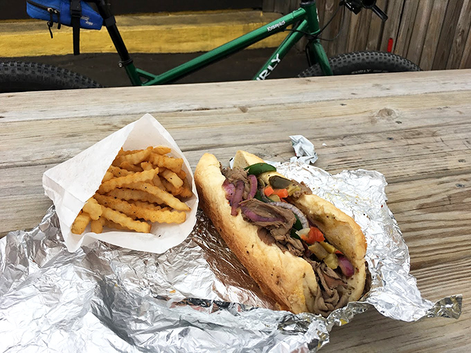 This Italian beef sandwich doesn't just speak to your hunger&mdash;it writes a love sonnet to it, with those perfectly crisp fries playing backup.