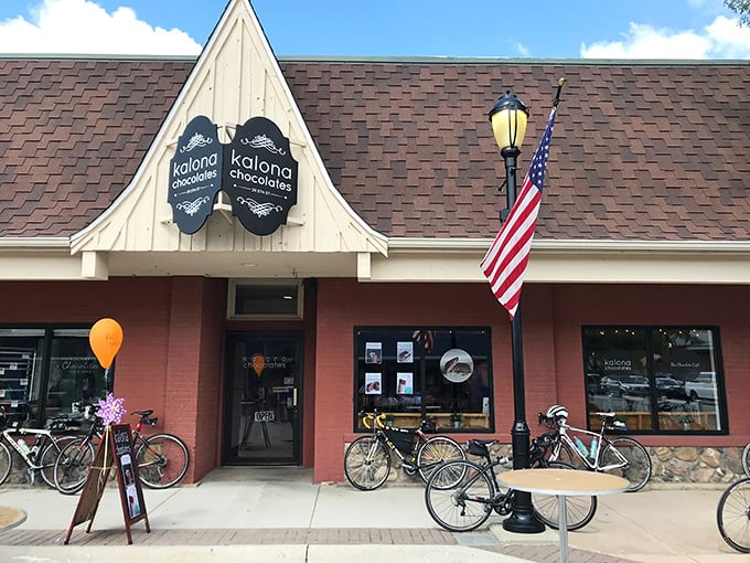 Kalona Chocolates draws cyclists like bees to honey. After pedaling those country roads, you've earned every delicious calorie.