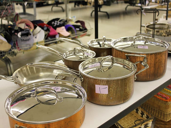 Copper-bottomed pots with stories simmered into their surfaces. These kitchen veterans have likely prepared more family dinners than most cooking show hosts.