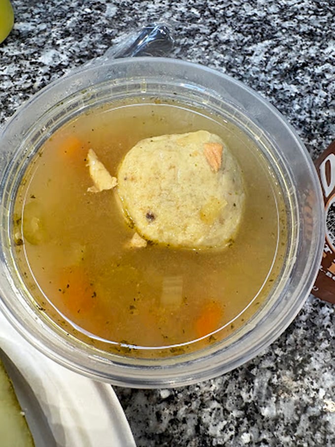 This isn't just soup&mdash;it's a bowl of history, comfort, and tradition. The matzo ball has achieved that perfect balance between fluffy and substantial.