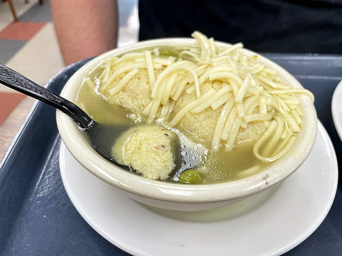 Who invited the noodles to the matzo ball party? Everyone, that's who&mdash;because more is more when it comes to pure comfort.