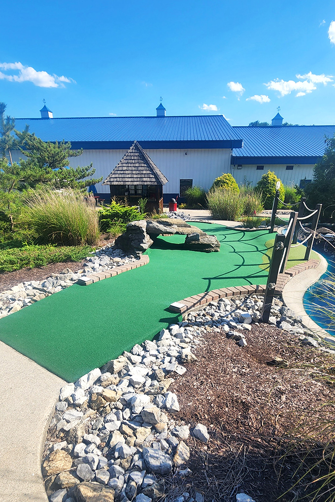 Mini-golf that's actually maxi-fun. The beautifully landscaped course offers the perfect blend of challenge and charm for putters of all skill levels.