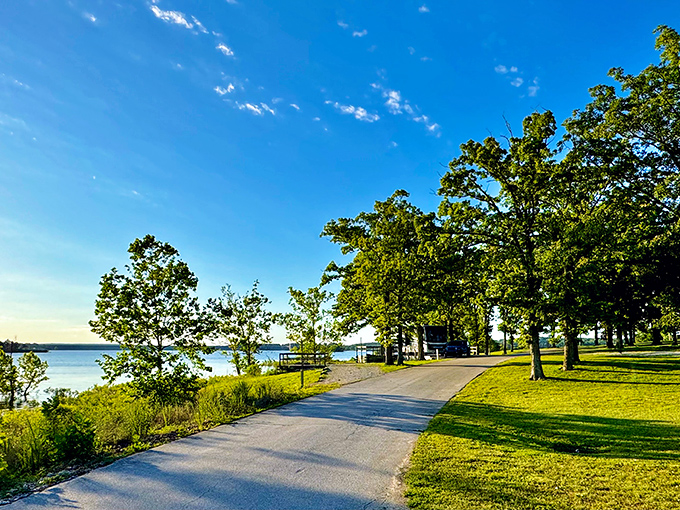 The park's scenic drives meander alongside the lake, offering the perfect compromise between wilderness immersion and keeping your shoes clean.