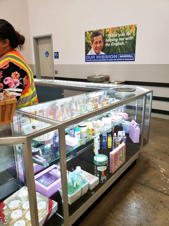 Exposed ductwork hovers above a sea of blue bins&mdash;the industrial cathedral where Portland's most dedicated thrifters come to worship. 