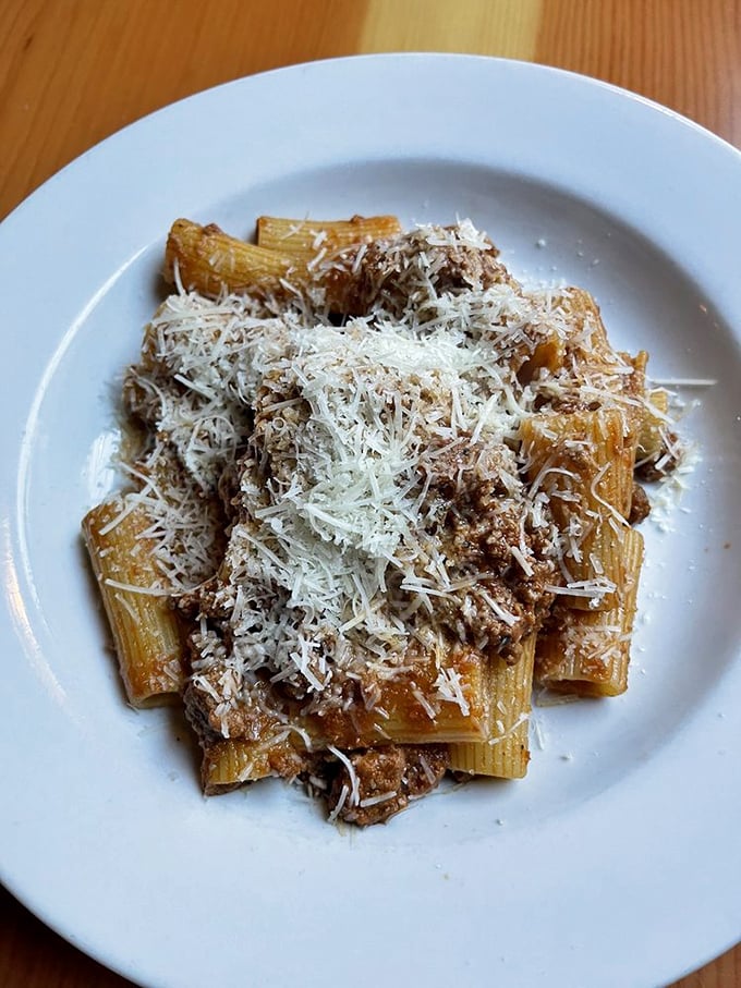 Rigatoni that doesn't just hold sauce&mdash;it embraces it like long-lost family, with each bite delivering meaty, cheesy perfection.