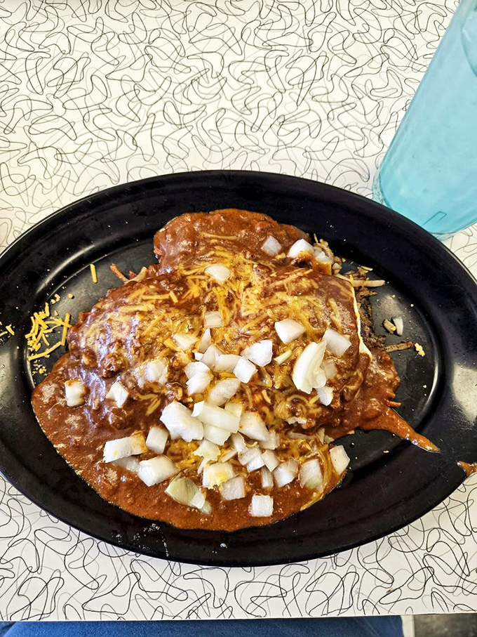 Meet the Slinger&mdash;St. Louis's answer to "what if we put everything delicious on one plate?" Eggs, hash browns, and chili creating breakfast magic.