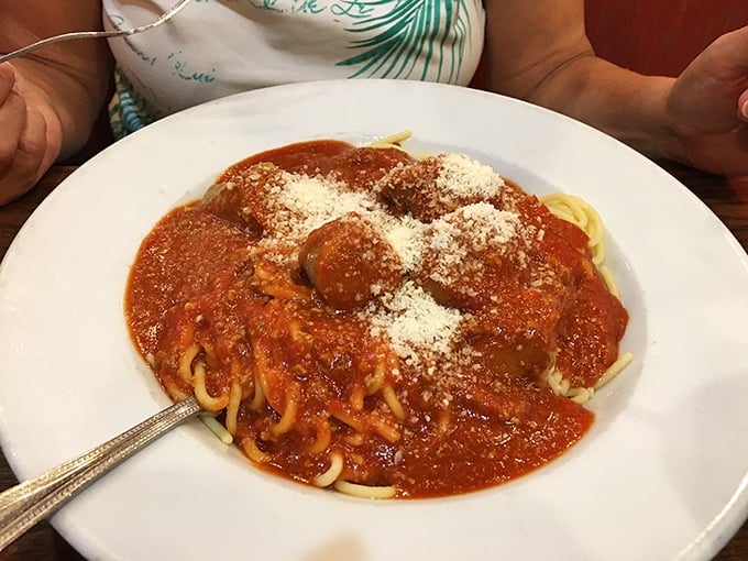 Spaghetti and meatballs: the classic that makes you wonder why humans ever bothered inventing other food combinations.