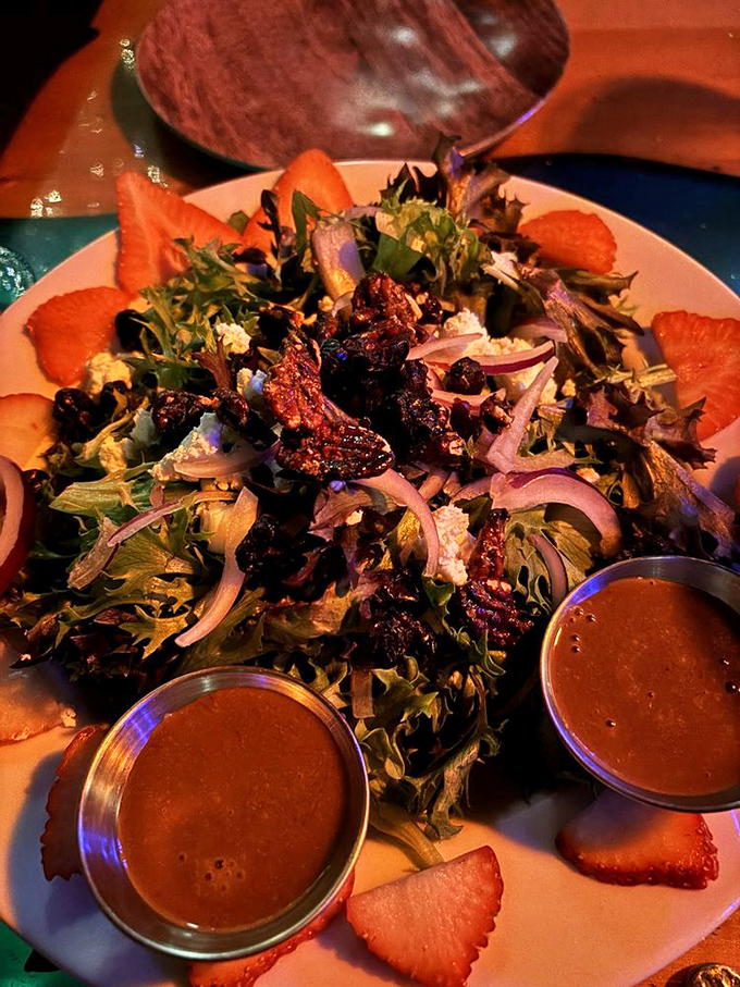 This isn't just a salad&mdash;it's a colorful celebration where strawberries and goat cheese dance together in perfect harmony.