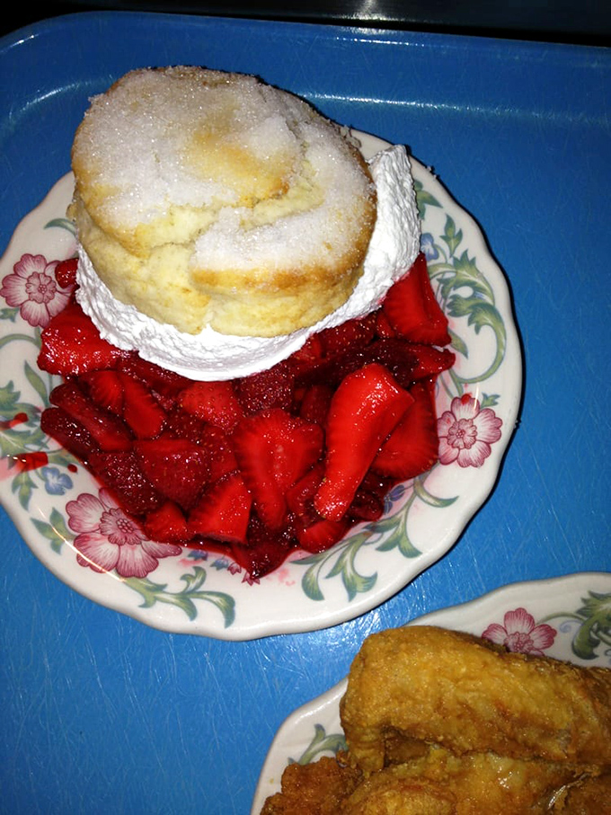 Strawberry shortcake that would make your grandmother both proud and jealous. Those berries aren't just red&mdash;they're a summer afternoon in edible form.