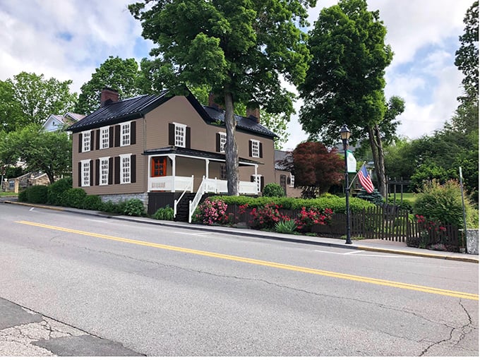 The Humble Tomato's stately brick exterior belies the flavor explosions happening inside. History and gastronomy in perfect harmony.