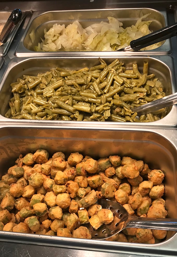 A cafeteria line that would make your school lunch lady jealous&mdash;these vegetables didn't come from a freezer bag.