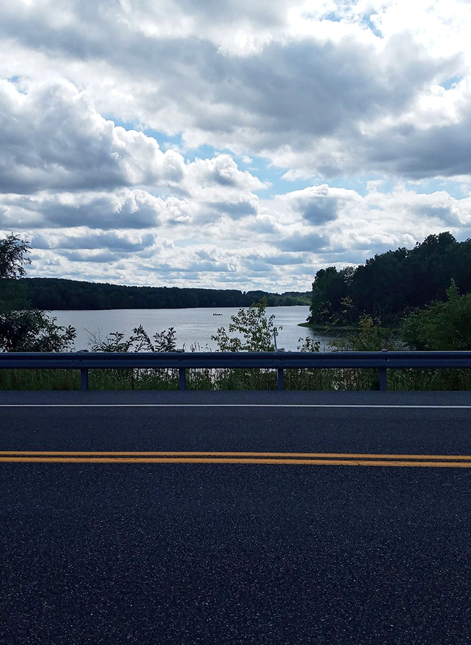 Forest bathing, Pennsylvania-style. This campsite's fire ring promises evenings of marshmallow roasting and tall-tale telling under towering trees. 