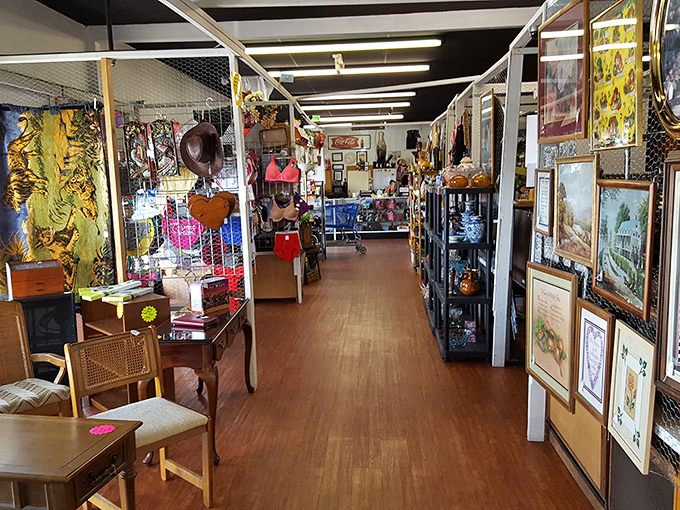 Art and antiques coexist in perfect harmony. That globe isn't just decorative—it's proof your next treasure might come from anywhere in the world.