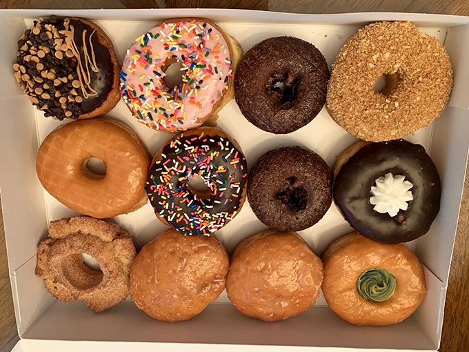 A box of possibilities. Twelve distinct personalities, each vying for the honor of being eaten first.