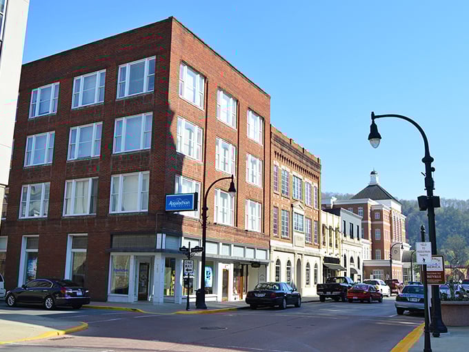 Downtown's brick buildings stand shoulder to shoulder like old friends, their windows reflecting both Pikeville's storied past and promising future.