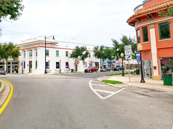 Circle design meets small-town charm where every storefront seems to say, "We've been waiting for you." No theme park admission required.