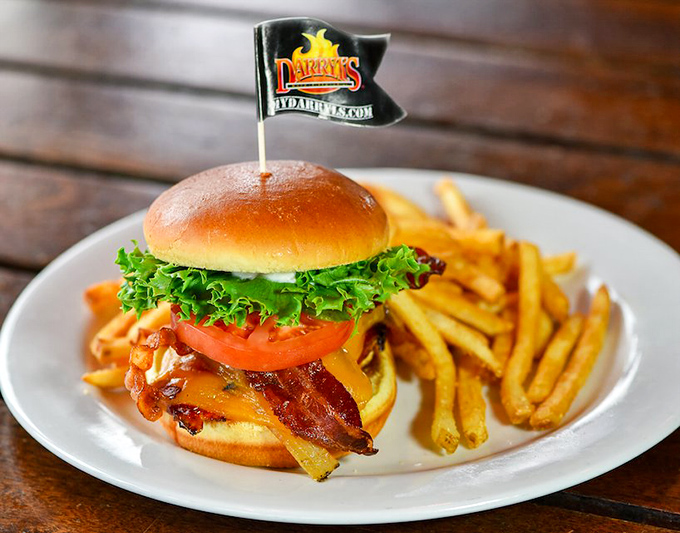 This isn't just a bacon burger&mdash;it's a masterclass in architecture with layers building toward a flavor crescendo that makes your taste buds stand up and applaud.