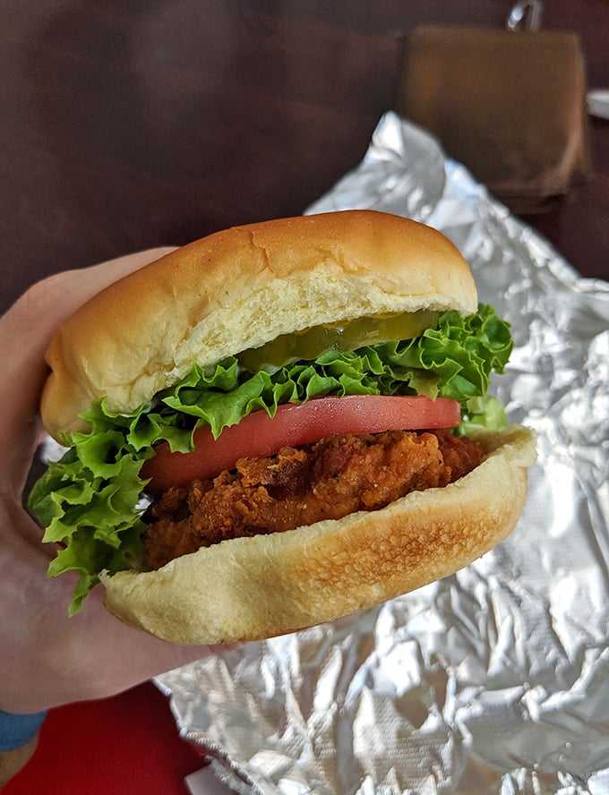 The chicken sandwich at Miller's doesn't need brioche or aioli to make its case&mdash;just honest fried goodness, fresh veggies, and a soft bun.