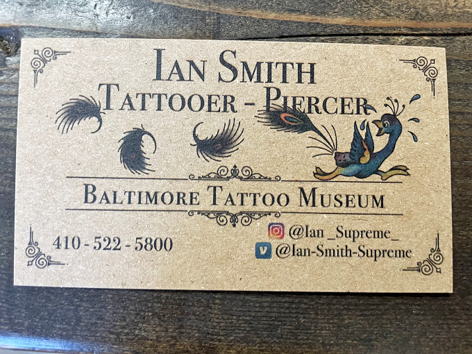 Not your average business card &ndash; Ian Smith's vintage-styled calling card perfectly captures the blend of old-school craftsmanship and artistic flair found throughout the museum.