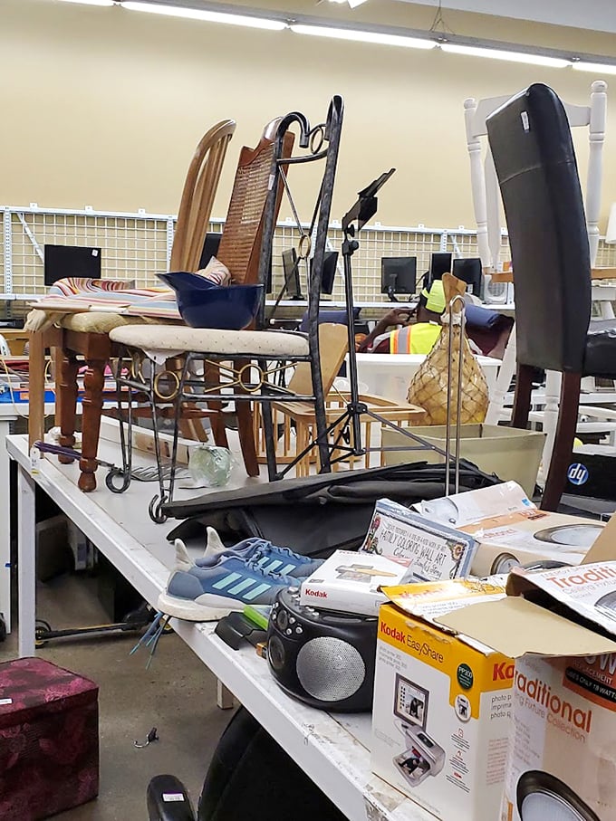 Furniture finds that range from "someone's first apartment special" to "that could be in a museum." The thrill is never knowing which you'll discover.