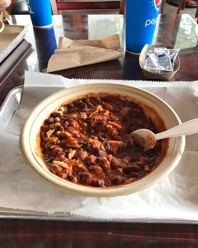Burnt end chili: where barbecue goes for its encore performance. Those chunks of smoky goodness swimming in rich sauce could make a vegetarian question their life choices.