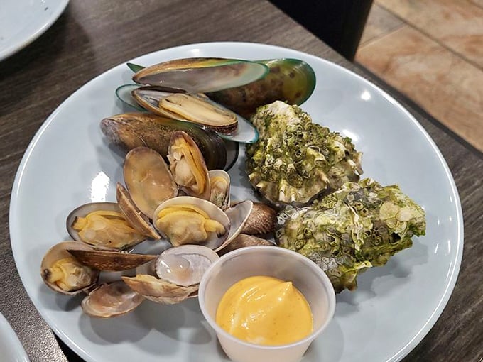 Ocean treasures awaiting discovery with that perfect dipping sauce. Like finding buried treasure, except you don't need a map&mdash;just a healthy appetite. 