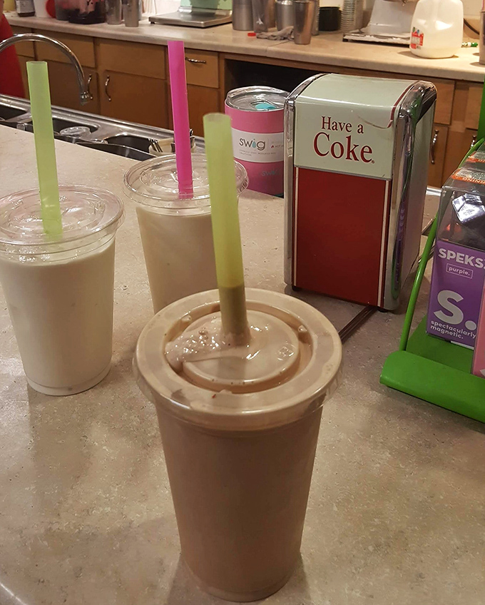 The milkshake rainbow offers tempting alternatives, but passing up huckleberry here is like visiting Paris and skipping the Eiffel Tower.