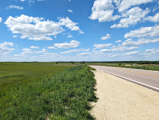 Highway to heaven? No, just Kansas Highway 177, though the view might make you wonder if there's a difference.