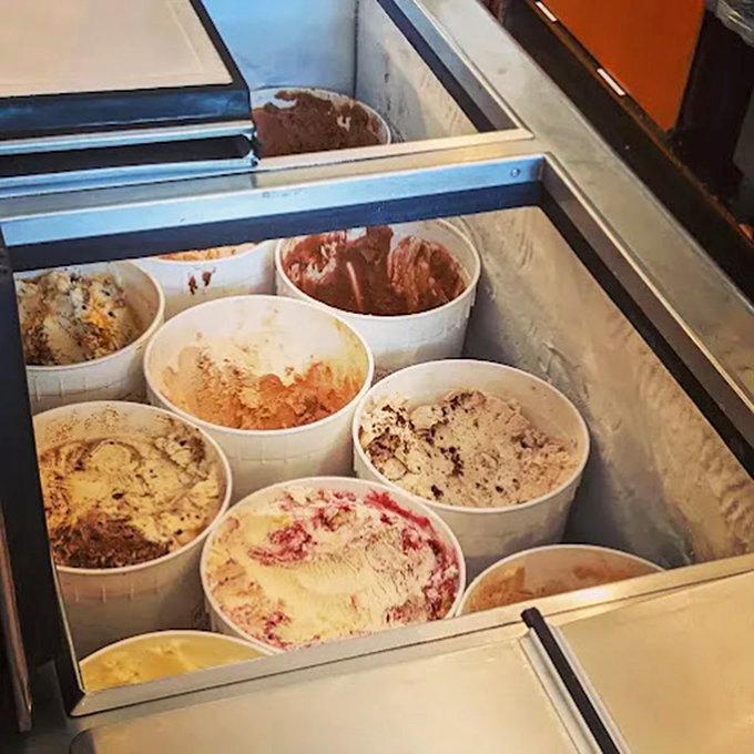 The United Nations of ice cream flavors. This plate demonstrates why "just one scoop" is the biggest lie we tell ourselves.