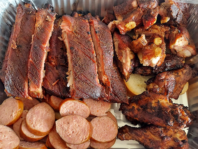 These ribs have the kind of bark that doesn't bite &ndash; unless you count biting into flavor so intense it should come with a warning label.