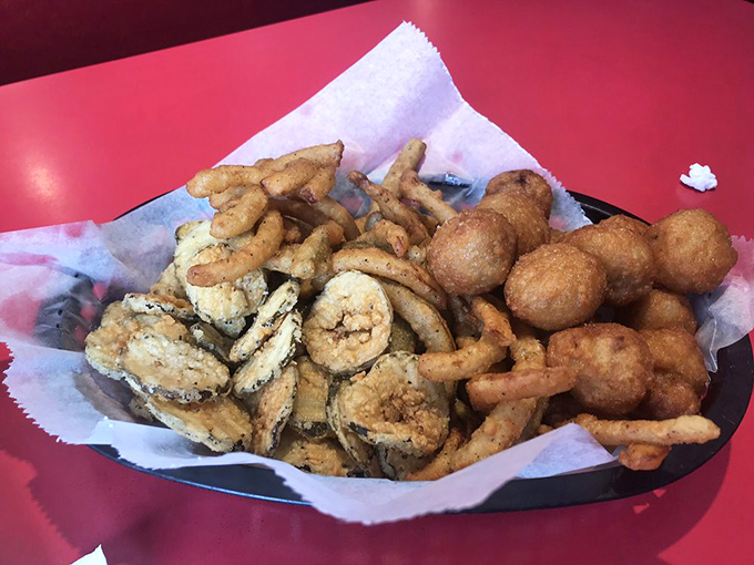Fried pickles, onion rings, and other golden treasures&mdash;proof that anything becomes magical when properly introduced to hot oil.
