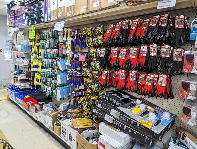 The tool section is a handyperson's dream – every gadget imaginable for projects both planned and those inspired by finding the perfect tool first.