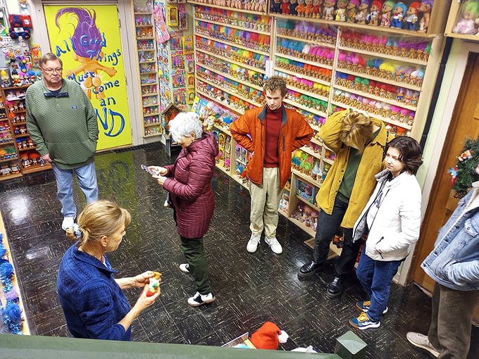 Tour groups discover that troll appreciation transcends generations. That moment when visitors realize they've spent an hour completely engrossed in learning about plastic dolls with crazy hair is priceless.