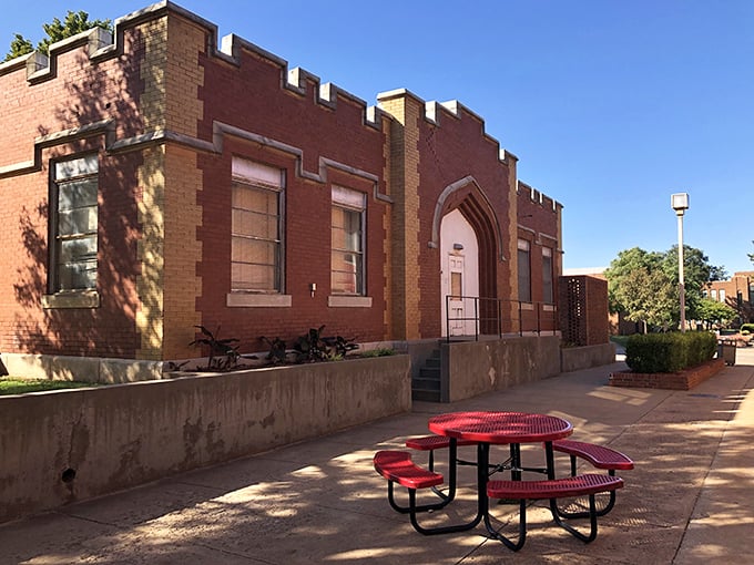 Alva's modest buildings house budget-friendly businesses where your Social Security check stretches like my patience during a smartphone update.