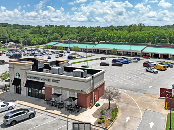 Ballwin's well-maintained streets and classic architecture create an inviting community where fixed incomes stretch like Sunday morning relaxation.