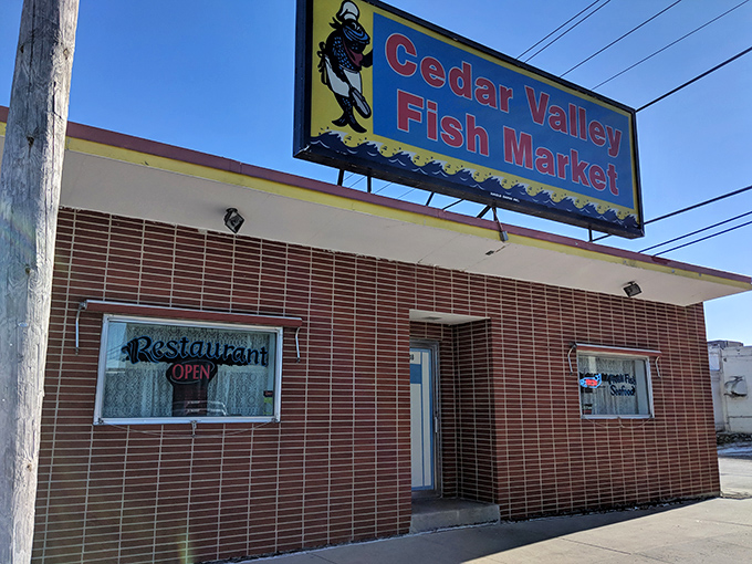 Don't let the humble exterior fool you&mdash;Cedar Valley Fish Market is the Clark Kent of seafood joints, hiding superpowers within.