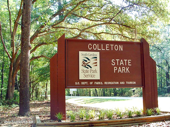Colleton's rustic welcome sign promises little but delivers everything your nature-starved soul has been craving.
