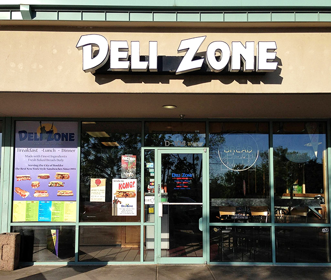 Deli Zone's straightforward signage makes a simple promise they absolutely keep. No fancy frills, just sandwich thrills.