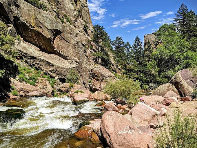 Eldorado Canyon's natural skyscrapers make Manhattan's finest look like Lego blocks. Rock climbers scale what seems utterly impossible.
