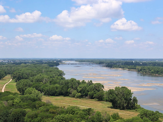 Indian Cave's wooden boardwalk invites you into a world of emerald green. Forget yellow brick roads &ndash; this is better! 
