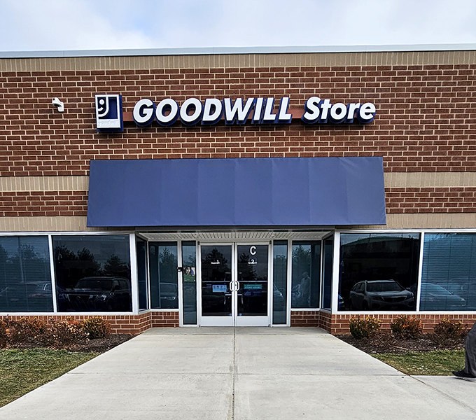 The iconic smiling "g" logo &ndash; universal symbol for "your wallet can relax now."